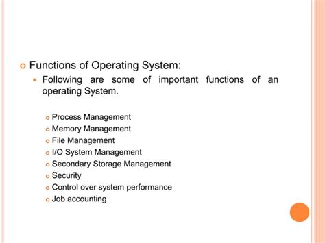 Operating System Introduction Pptx