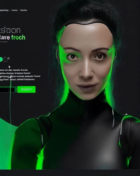 Premium Photo Landing Page Personal Virtual Ai Voice Assistant
