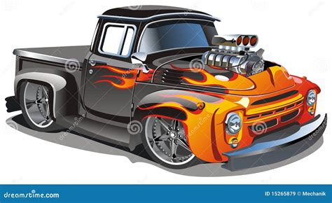 Vector Cartoon Hot Rod Stock Vector Illustration Of Nostalgia 15265879