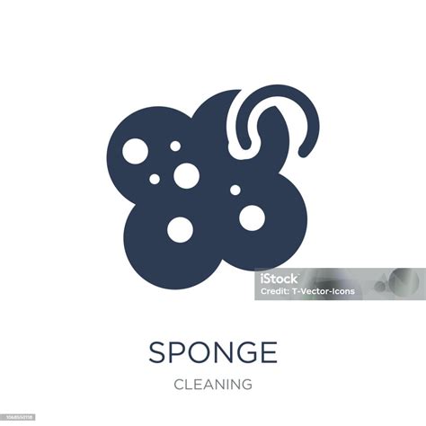 스폰지 아이콘입니다 최신 유행 플랫 벡터 스폰지 아이콘 컬렉션 청소에서 흰색 바탕에 가사 집안일에 대한 스톡 벡터 아트 및 기타 이미지 가사 집안일 가정 주방 가정의