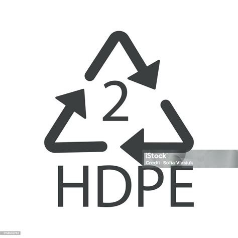 재활용 기호 플라스틱 Hdpe 2 재활용 가능 유형 재활용 화살표 0명에 대한 스톡 벡터 아트 및 기타 이미지 0명 라벨 로고 Istock