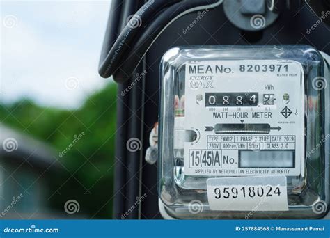 Bangkok Thailand May Electric Measuring Power Meter For Energy Cost At Home And