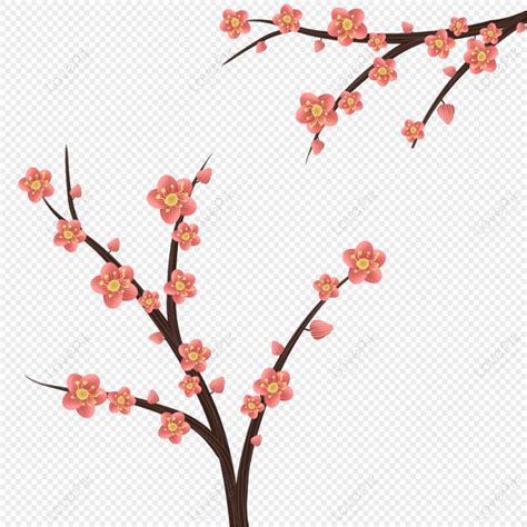 梅花psd圖案素材免費下載，可愛卡通圖片，尺寸2000 × 2000px Lovepik
