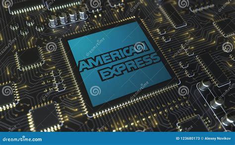 Computer Printed Circuit Board Or Pcb With American Express Company