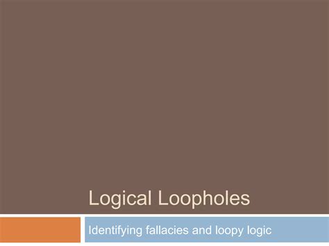 Logical Fallacies PPT