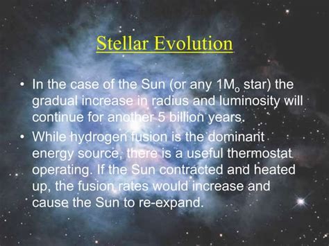 Stellar Evolution Powerpoint Pptx