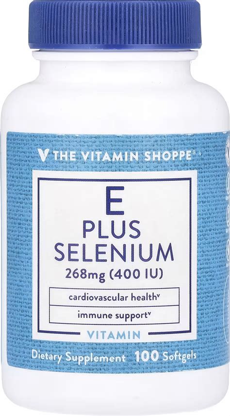 The Vitamin Shoppe Vitamin E Plus Selenium Priceplow