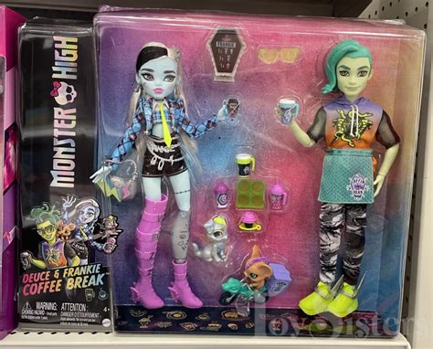 Monster High Coffee Break Frankie Stein And Deuce Gorgon 2022 Hhr58