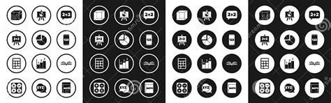 Set Equation Solution Graph Schedule Chart Diagram Chalkboard Geometric Figure Cube