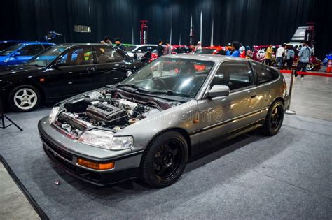 Modified Honda Cr X Ef8 With Modified B16a Honda Vtec Engine In Black