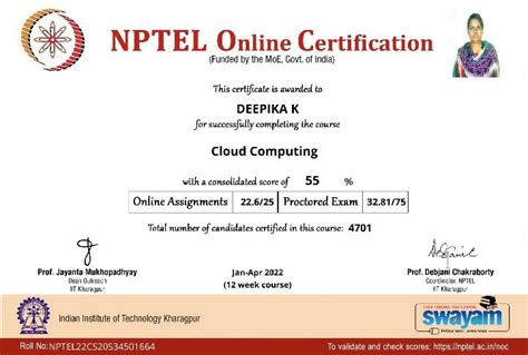 Nptel Cloudcomputing Deepika Kannan