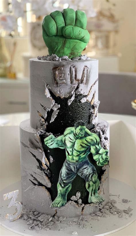 Hulk Birthday Cake Ideas For Superhero Celebrations Hulk Smash Action
