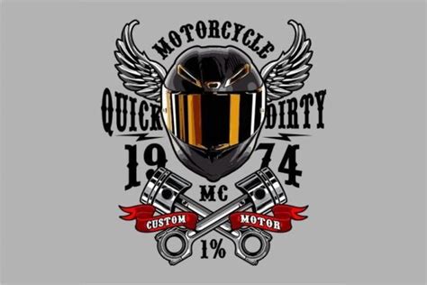 Biker Vector Template For Graphic Design Graphic By Jellybox999