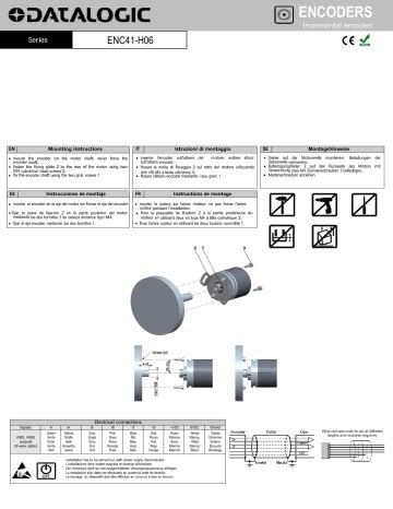 Datalogic ENC41 Optical Encoder Owner S Manual Manualzz