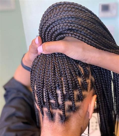 Small Knotless Box Braids Butt Length Stylebylamsie