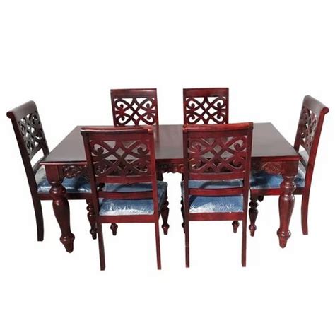 Rectangular Seater Teak Wood Dining Table Set At Rs Set In Bengaluru ID
