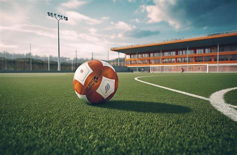 Premium Ai Image Grass Artificial Soccer Field