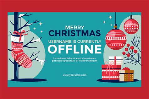 메리 크리스마스 미리보기 소셜 미디어 양말과 크리스마스 트리와 선물 상자 일러스트 개념에 대한 스톡 벡터 아트 및 기타 이미지 개념 개념과 주제 겨울 Istock