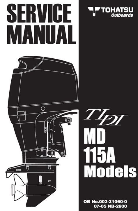 TOHATSU MD115A TLDI Service Manual Ship Marine Manuals