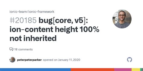 Bug Core V5 Ion Content Height 100 Not Inherited · Issue 20185