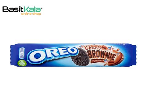 قیمت، مشخصات و خرید بیسکویت شکلاتی کرمدار با طعم براونی 154 گرمی اورئو