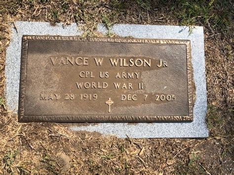 Vance Wright Wilson Jr 1919 2005 Find A Grave Memorial