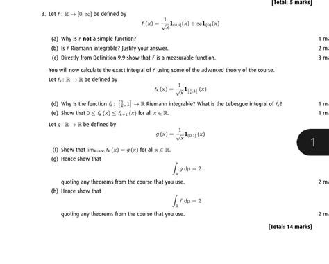solved [total 5 marks] 3 let f r→[0 ∞] be defined by