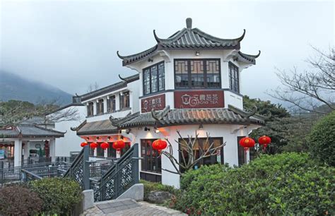 Ngong Ping 360 Village On Lantau Island Hong Kong Editorial Photo