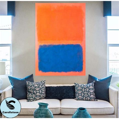 Mark Rothko Style Abstract Rothko Wall Art Rothko Reproducti Inspire Uplift