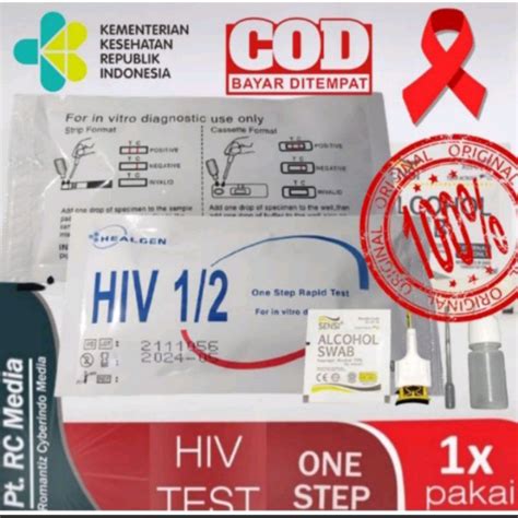 Jual Tes Hiv Akurat Mandiri L Alat Uji HIV AIDS Set Lengkap Shopee Indonesia