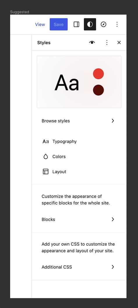 improve global styles css navigation button label · issue 47092