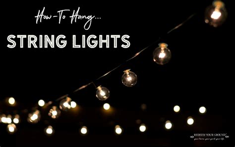 How To Hang String Lights Video With Exmark Redeem Your Ground