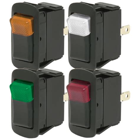SPST On Off Dependent LED Rocker Switch Cole Hersee