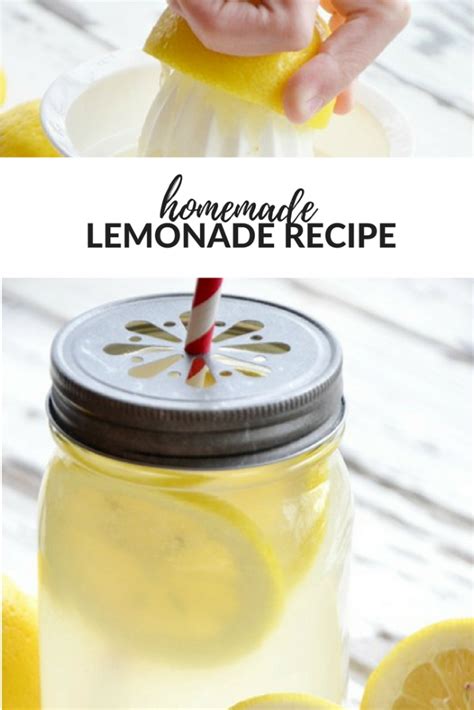 Homemade Lemonade Recipe Pin The Idea Room