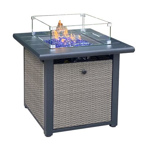 Outdoor Propane Contemporary Fire Pit Table Wonderfires
