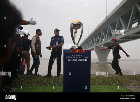 Die Trophäe Der Icc Cricket Weltmeisterschaft 2023 Wird Am 7 August
