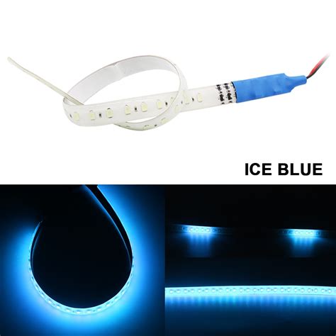 1Pcs 30cm 60cm DRL Flowing Car Strobe Flash Decoration Strip Waterproof