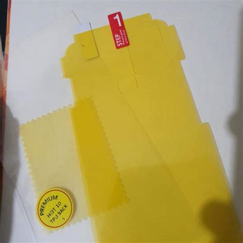 Infinix Hot Hydro Gel Film Jelly Skin Crystal Clear Transparent Back Skin Back Protector