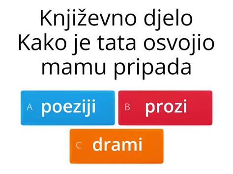 Kako Je Tata Osvojio Mamu Quiz