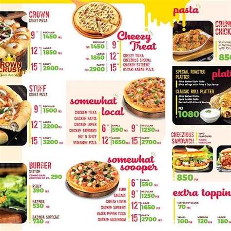 Cheezious Pakistans Premier Fast Food Brand Cheezious Menu