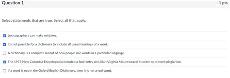 Select Statements That Are True Select All That