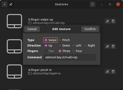 Gnome Touchpad Gestures In Ubuntu 1804 Lts Ask Ubuntu