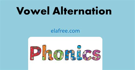 Vowel Alternation