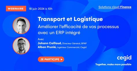 Alban Prunié Sur Linkedin Transport Logistique Erp Cegid Bpap