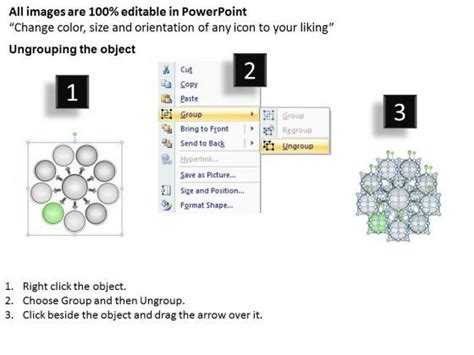 9 Steps Diverging Concepts Leading To One Issue Circular Network