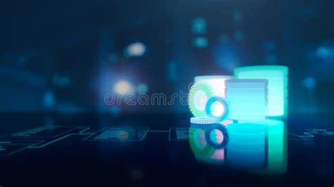 Multiple Database Is Placed On Relational Database Tables Stock