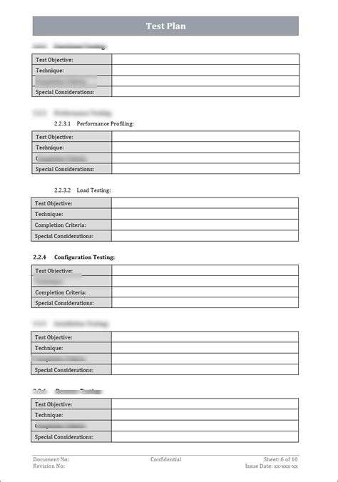 Test Plan Template Techno Pm Project Management Templates Download