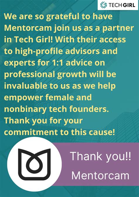 Tech Girl On Linkedin Techgirl Thankyou Partnership Empowerment