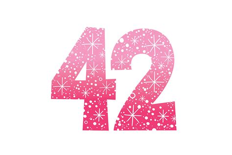 Number Forty Two Graphic By Alias Ching · Creative Fabrica