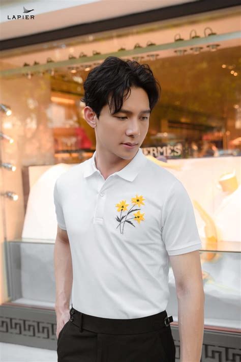 Áo Polo TĐtc Sắc Hoa Vàng Màu Trắng Thời Trang Lapier